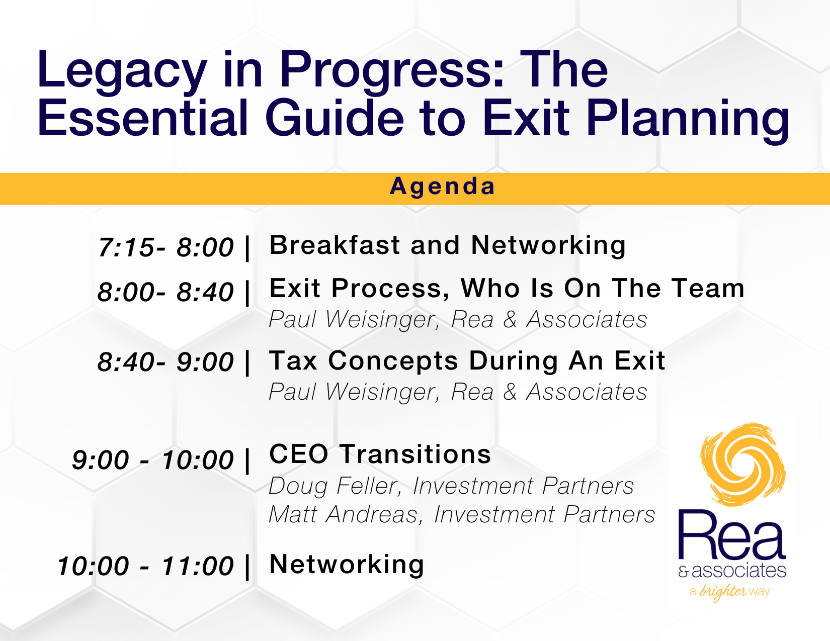 Live Event | Legacy in Progress: The Essential Guide to Exit Planning